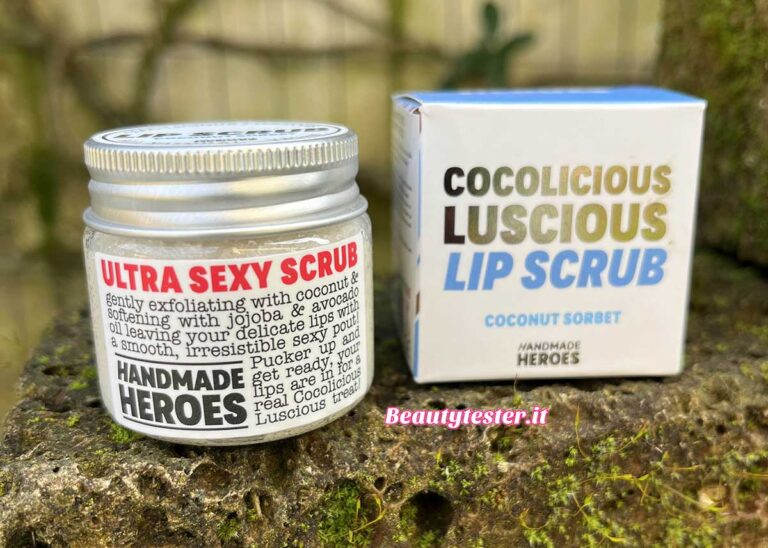 Recensione Coco-licious Luscious scrub labbra di Handmade Heroes